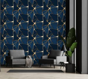 Azure Gold Wallpaper | Wallpaper Online