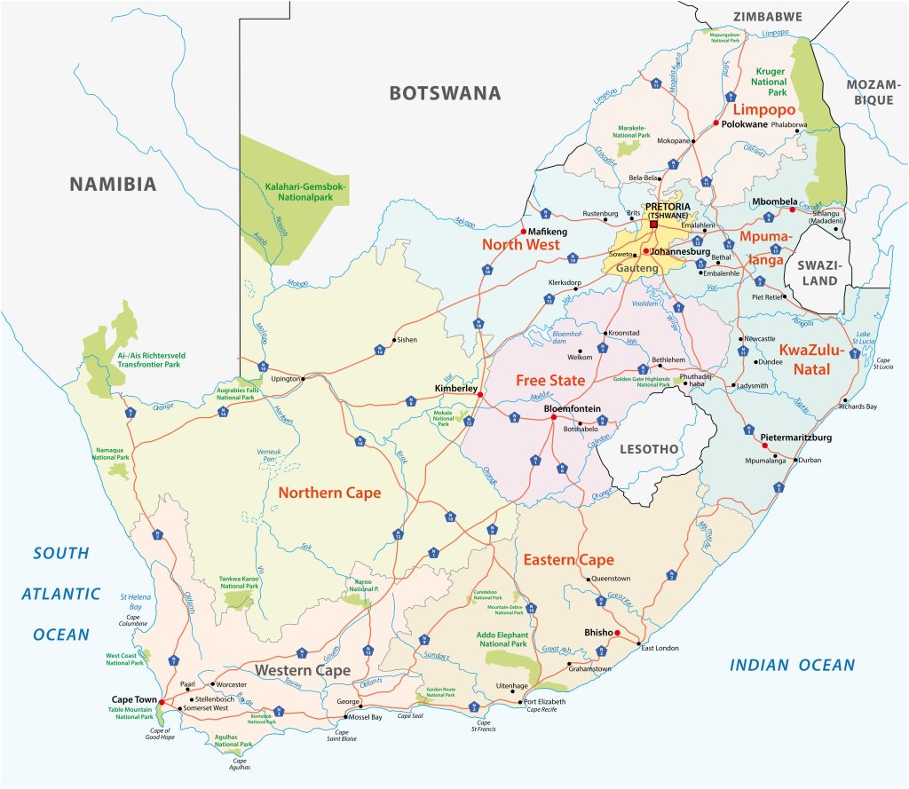 South African Map Mural | Wallpaper Online